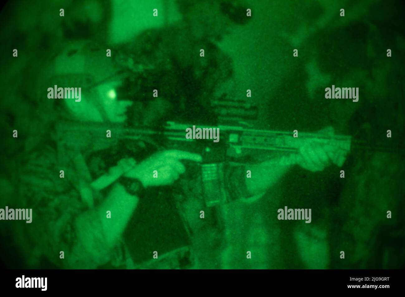 A U.S. Marine with 2d Reconnaissance Battalion, 2d Marine Division ...