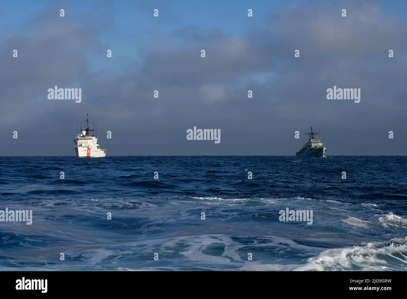 The USCGC Mohawk (WMEC 913) and the NRP Antonio Enes sailing in ...