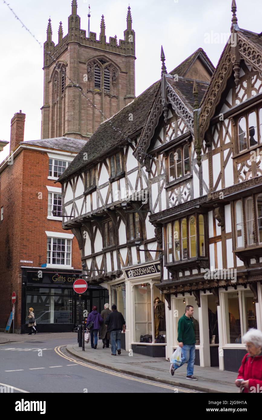 Ledbury half timbered hi-res stock photography and images - Alamy