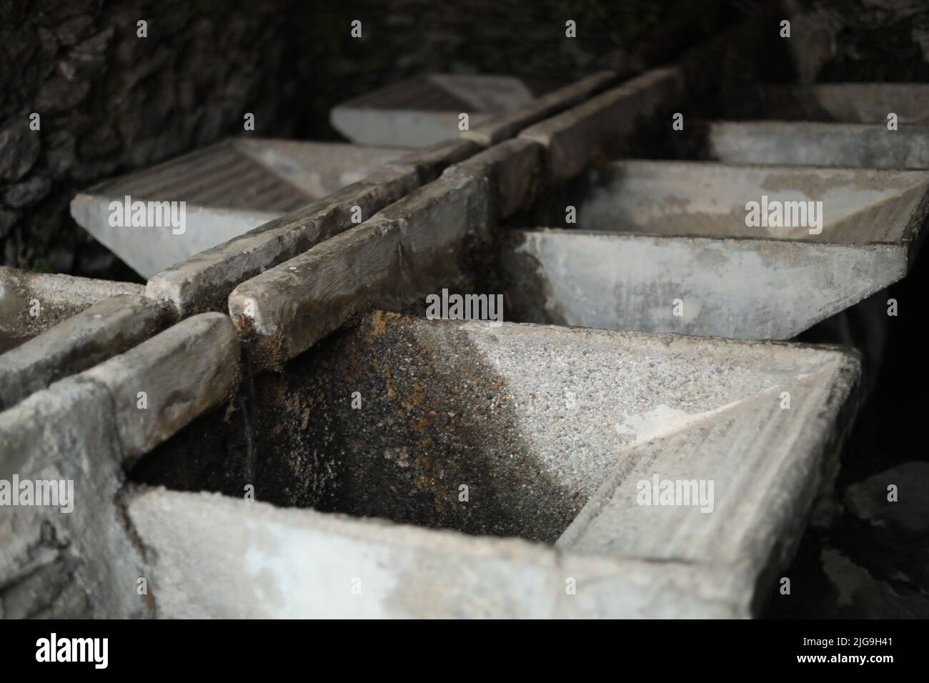 Hand laundry in stone place in the landmark point of interest in a ...