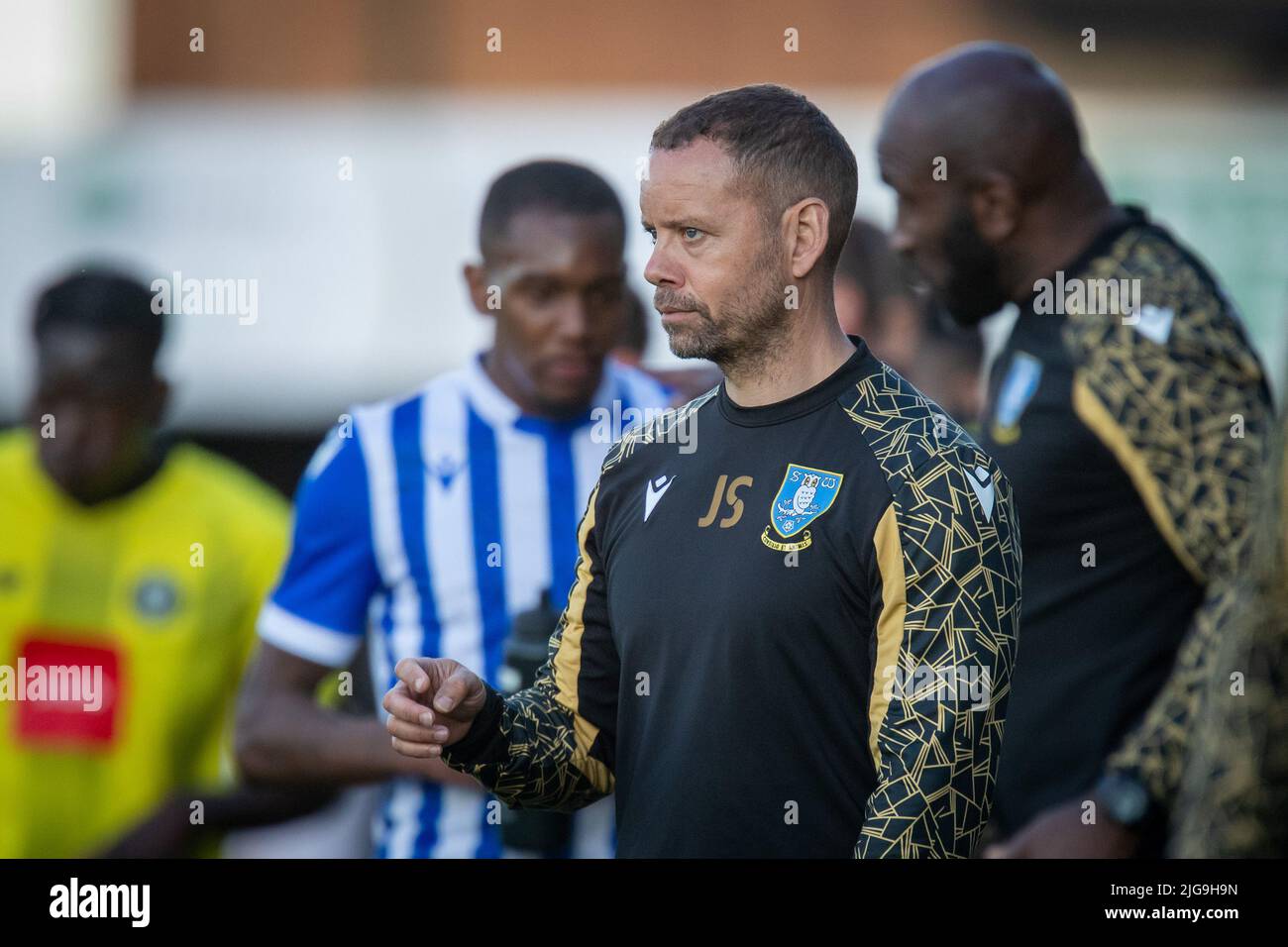 Assistant Manager Jamie Smith of Sheffield Wednesday during the game ...