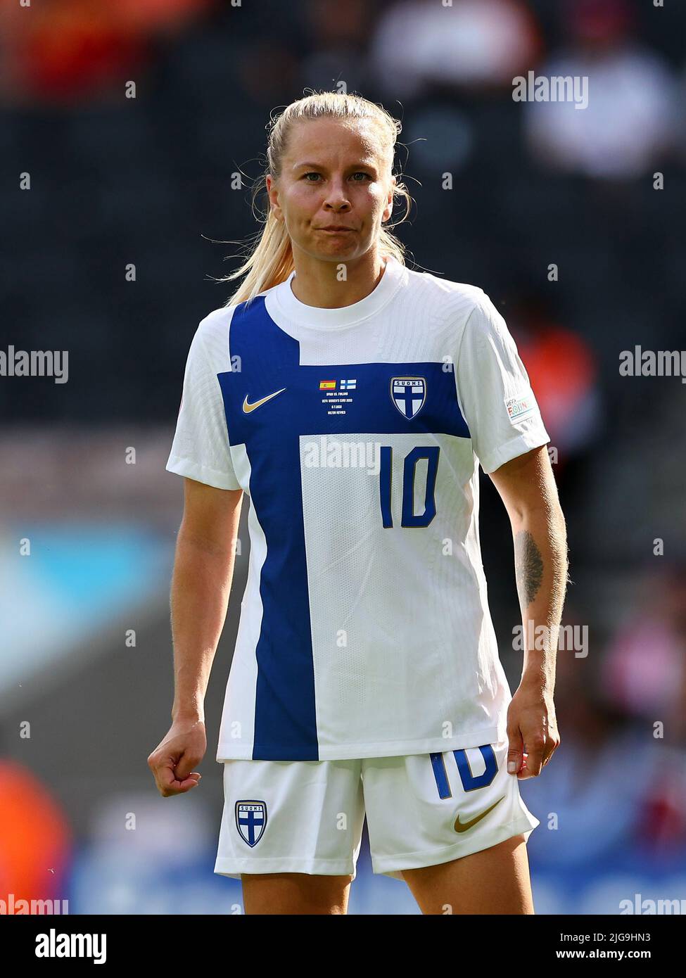 Milton Keynes, England, 8th July 2022. Emmi Alanen of Finland during ...