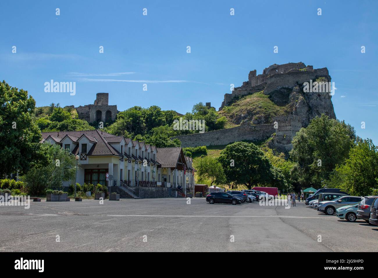 A beautiful castle in ruins atop a cliff, Devin castle is steeped in ...
