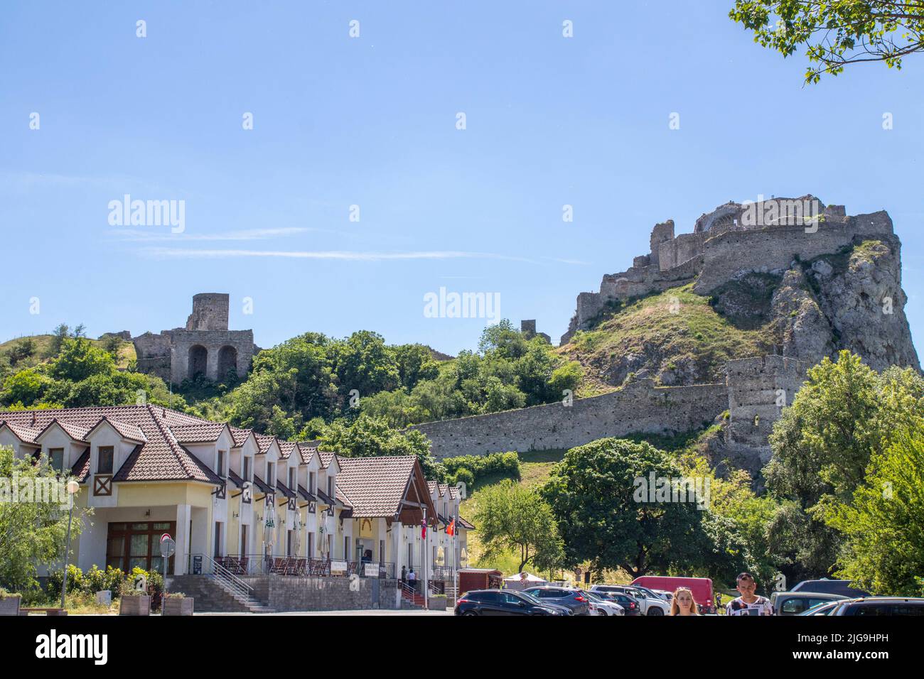 A beautiful castle in ruins atop a cliff, Devin castle is steeped in ...