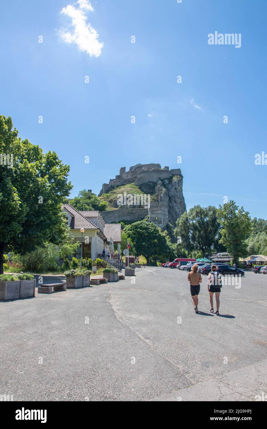 A beautiful castle in ruins atop a cliff, Devin castle is steeped in ...