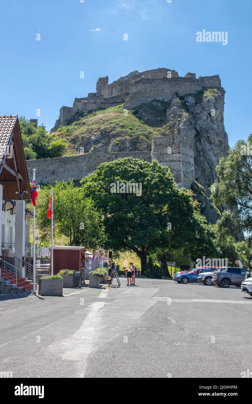 A beautiful castle in ruins atop a cliff, Devin castle is steeped in ...