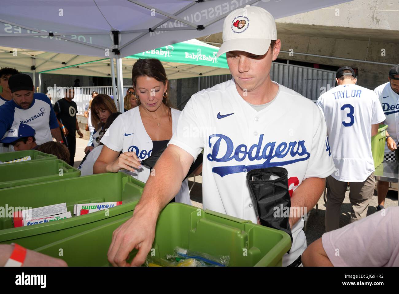 Los Angeles Dodgers catcher Will Smith and wife Cara Smith assemble ...