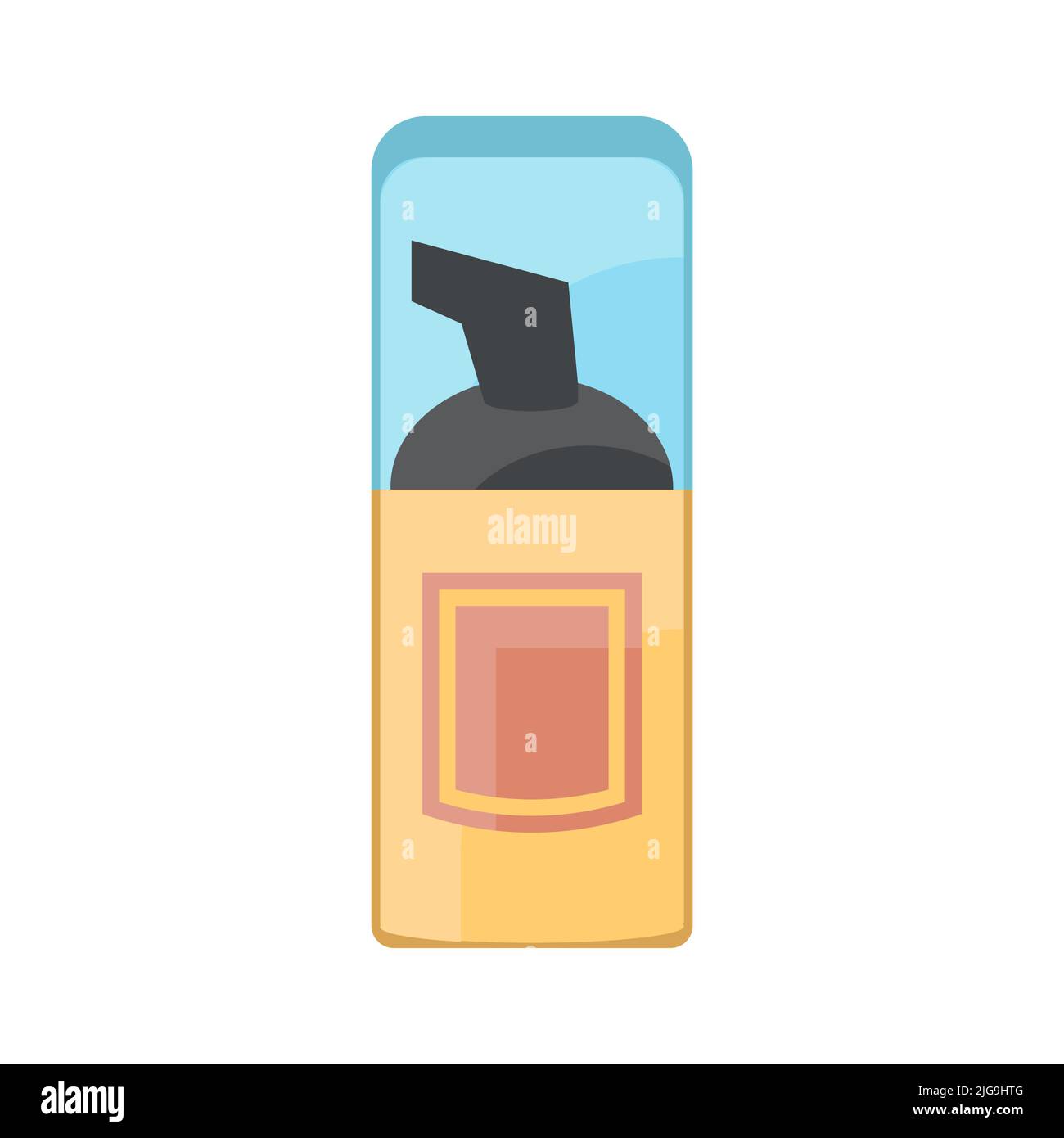 Cartoon bottle cream and shampoo cosmetics container. Face lotion oil ...