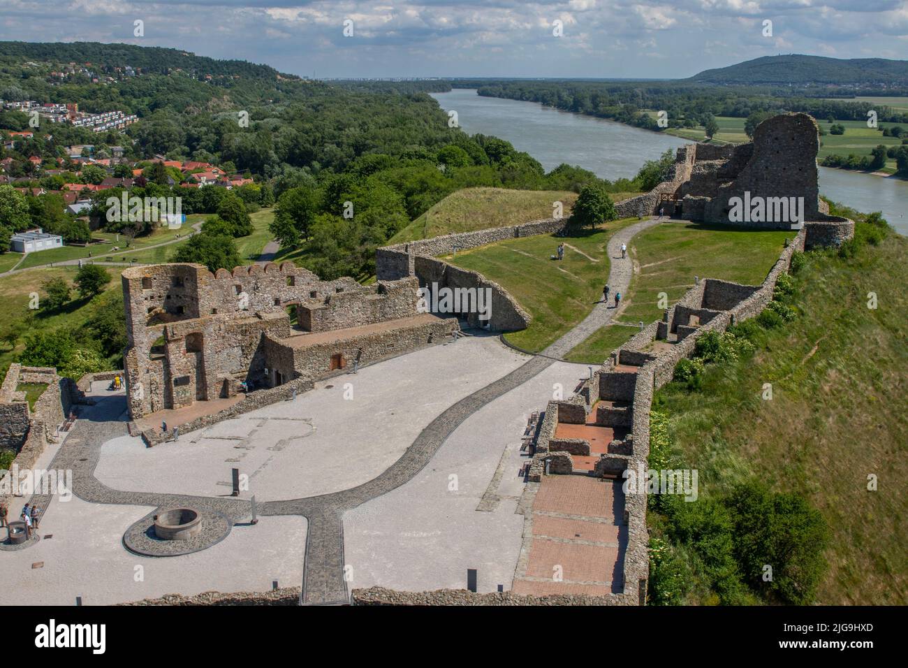 A beautiful castle in ruins atop a cliff, Devin castle is steeped in ...