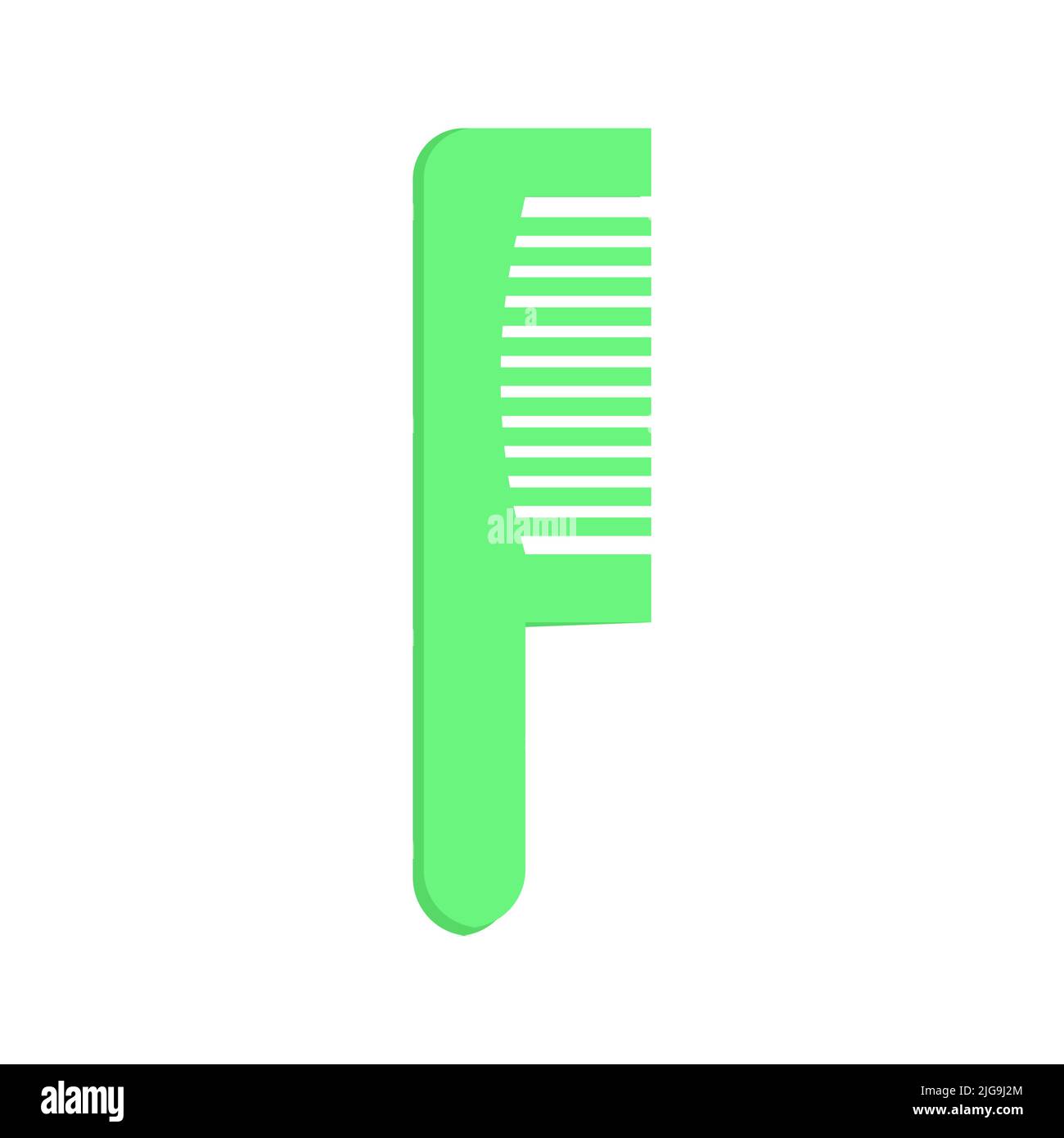 Barber hair comb and hairdresser beauty salon symbol tool illustration ...