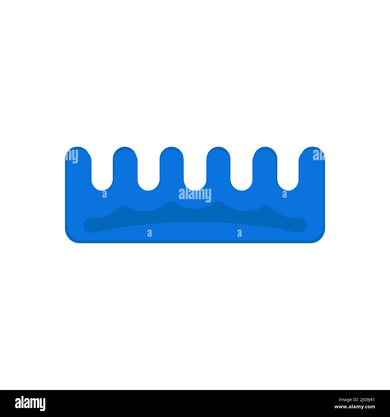 Barber hair comb and hairdresser beauty salon symbol tool illustration ...