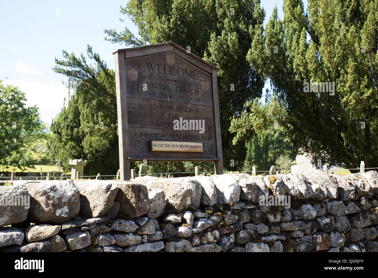 Kirkby Malham Craven Yorkshire Dales England Stock Photo - Alamy