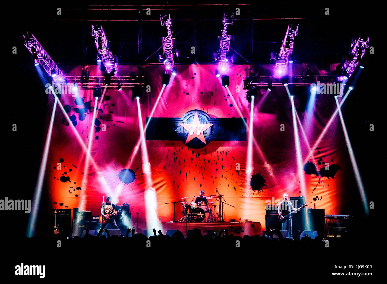 Attaque 77 - The punk rock band in a live show in Argentina Stock Photo ...