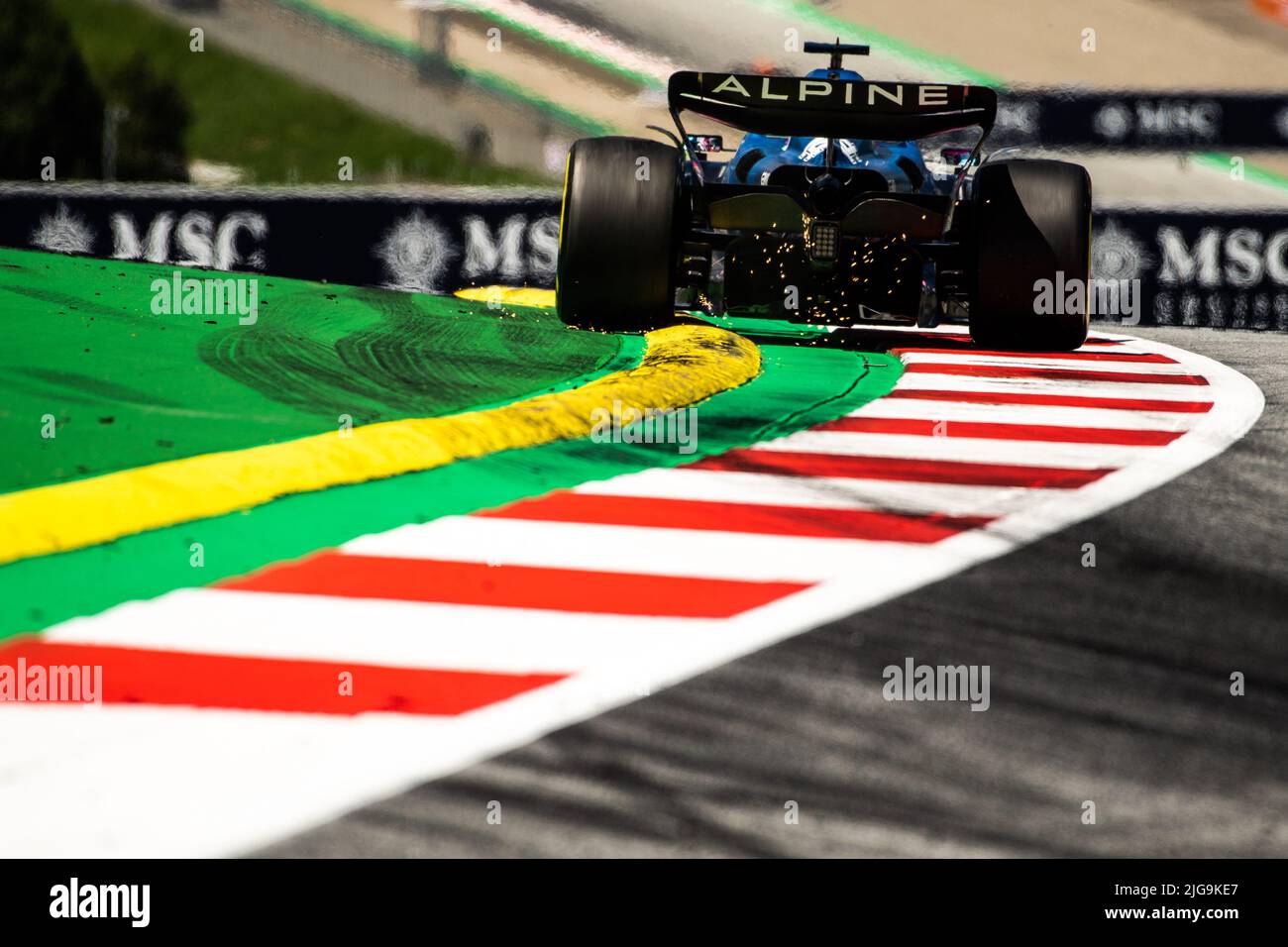 Spielberg, Austria, 08th Jul 2022, Fernando Alonso, from Spain competes ...