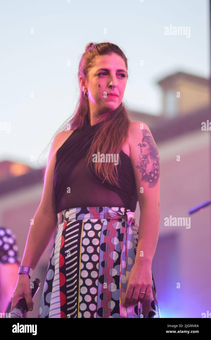 Madrid, Spain. 08th July, 2022. Singer Lorena Jimenez known as Niña ...