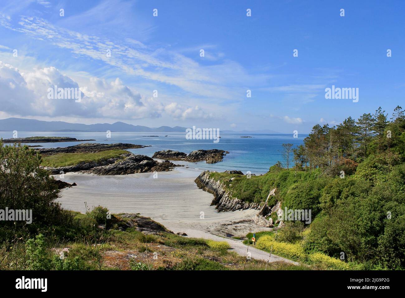 Sandy beach in County Kerry, Ireland Stock Photo - Alamy