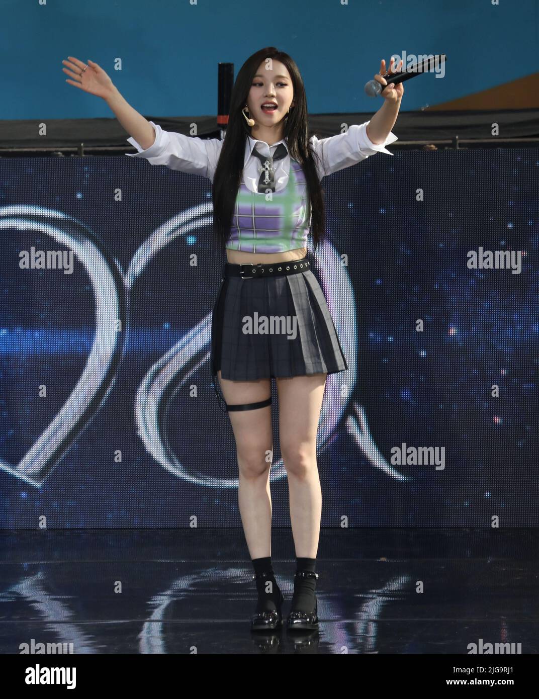 July 8, 2022, New York, New York, USA: KARINA from the KPOP music group ...