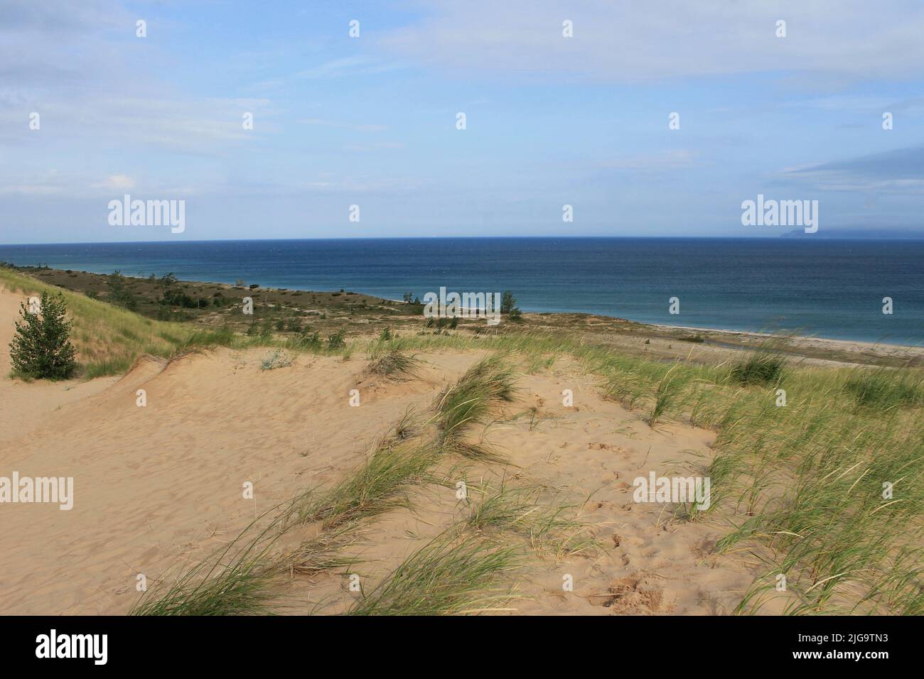 Wind Moving Over Lake Michigan Stock Photo - Alamy