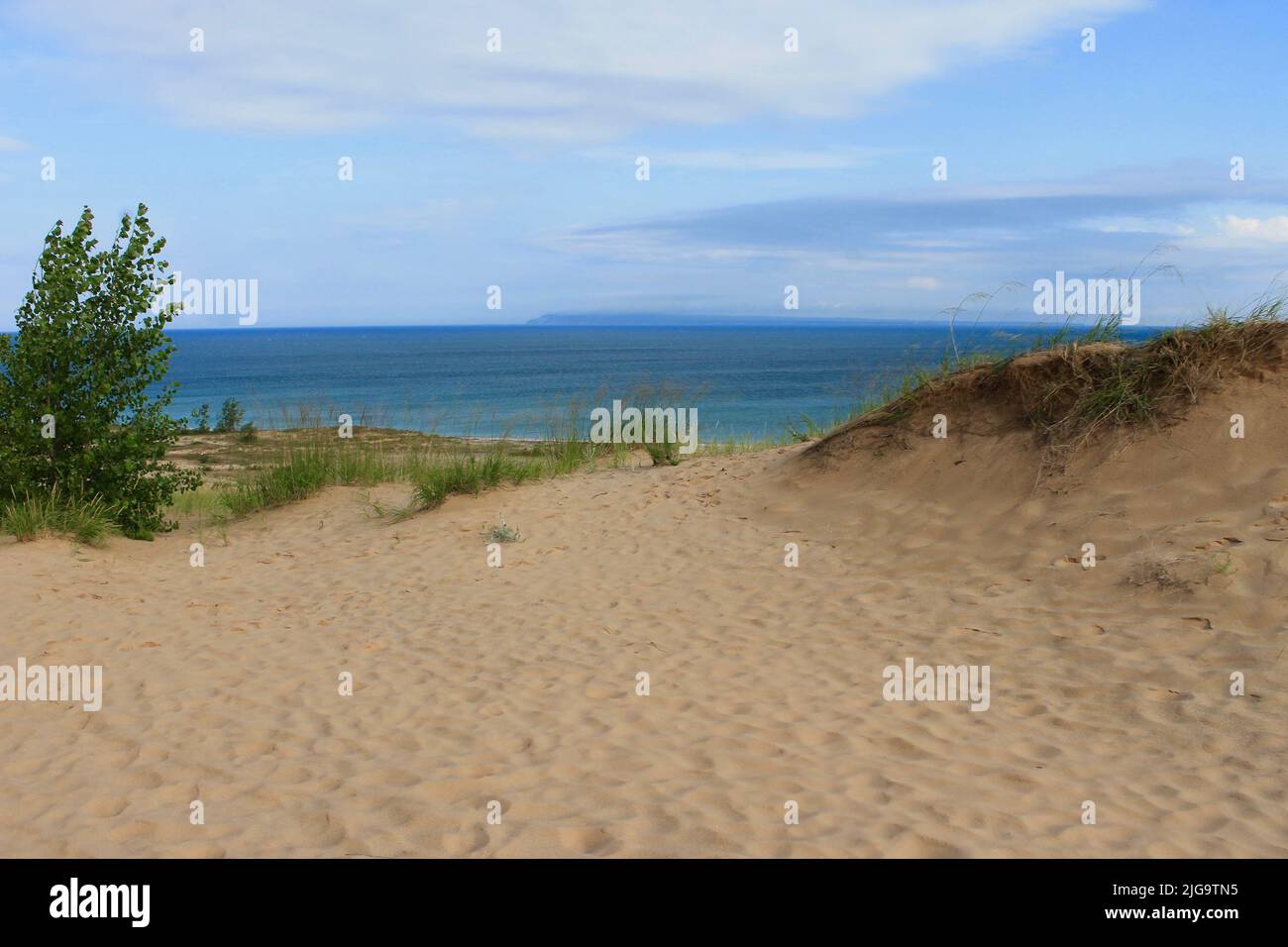 Wind Moving Over Lake Michigan Stock Photo - Alamy