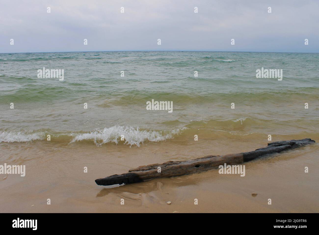 Wind Moving Over Lake Michigan Stock Photo - Alamy