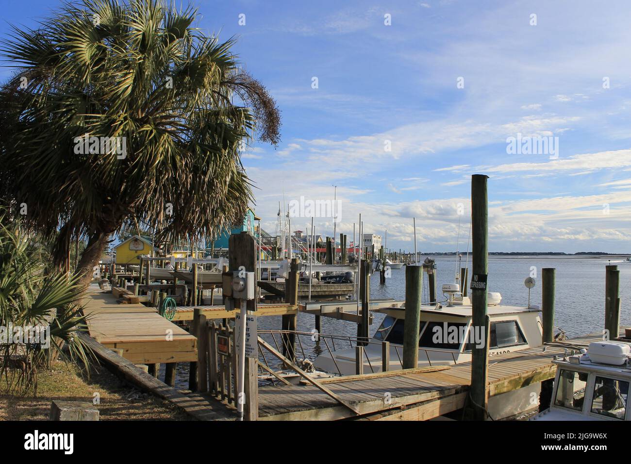 Southport Pier and Riverwalk, NC, USA Stock Photo - Alamy