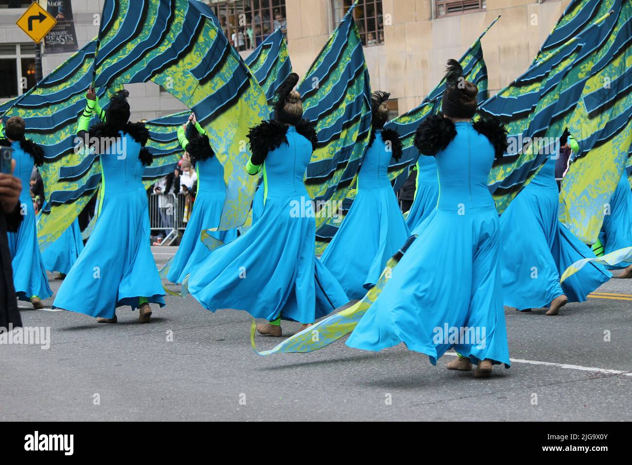 Performers at the Macy's Thanksgiving Day Parade, NYC, USA Stock Photo ...