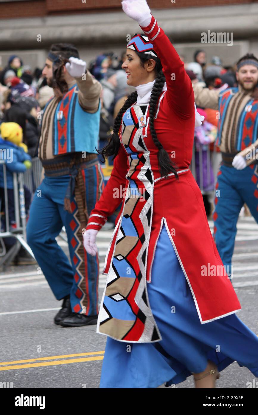 Performers at the Macy's Thanksgiving Day Parade, NYC, USA Stock Photo ...