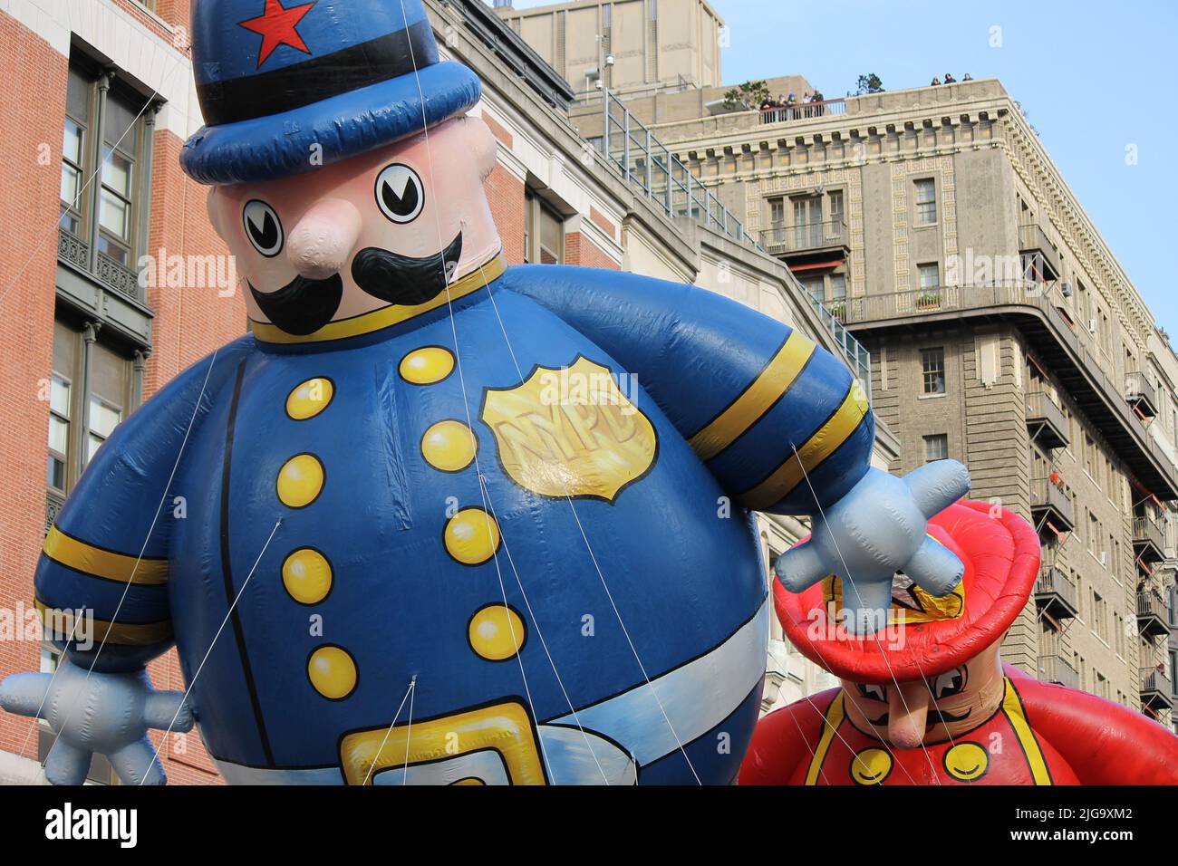 Balloons of the Macy's Thanksgiving Day Parade, NYC, USA Stock Photo ...