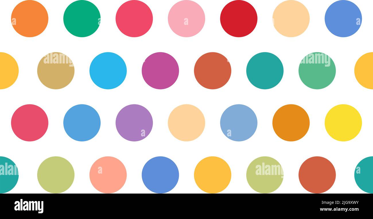Seamless repeating pattern abstarct bright colorful circles shape ...