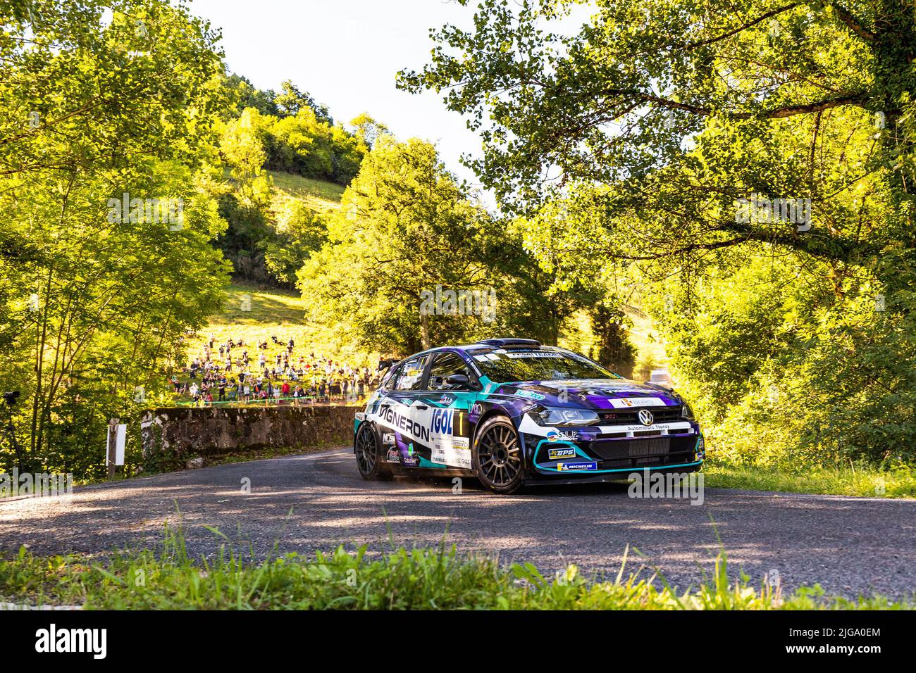 01 GIORDANO Quentin, PARENT Kevin, Volkswagen Polo GTI, action during ...