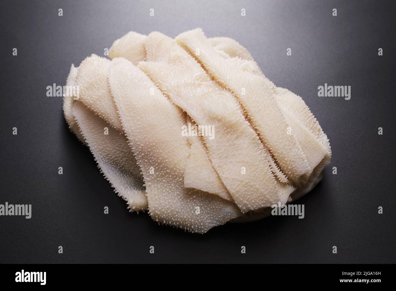 Boiled, peeled and whitened beef omasum (cow’s third stomach Stock ...