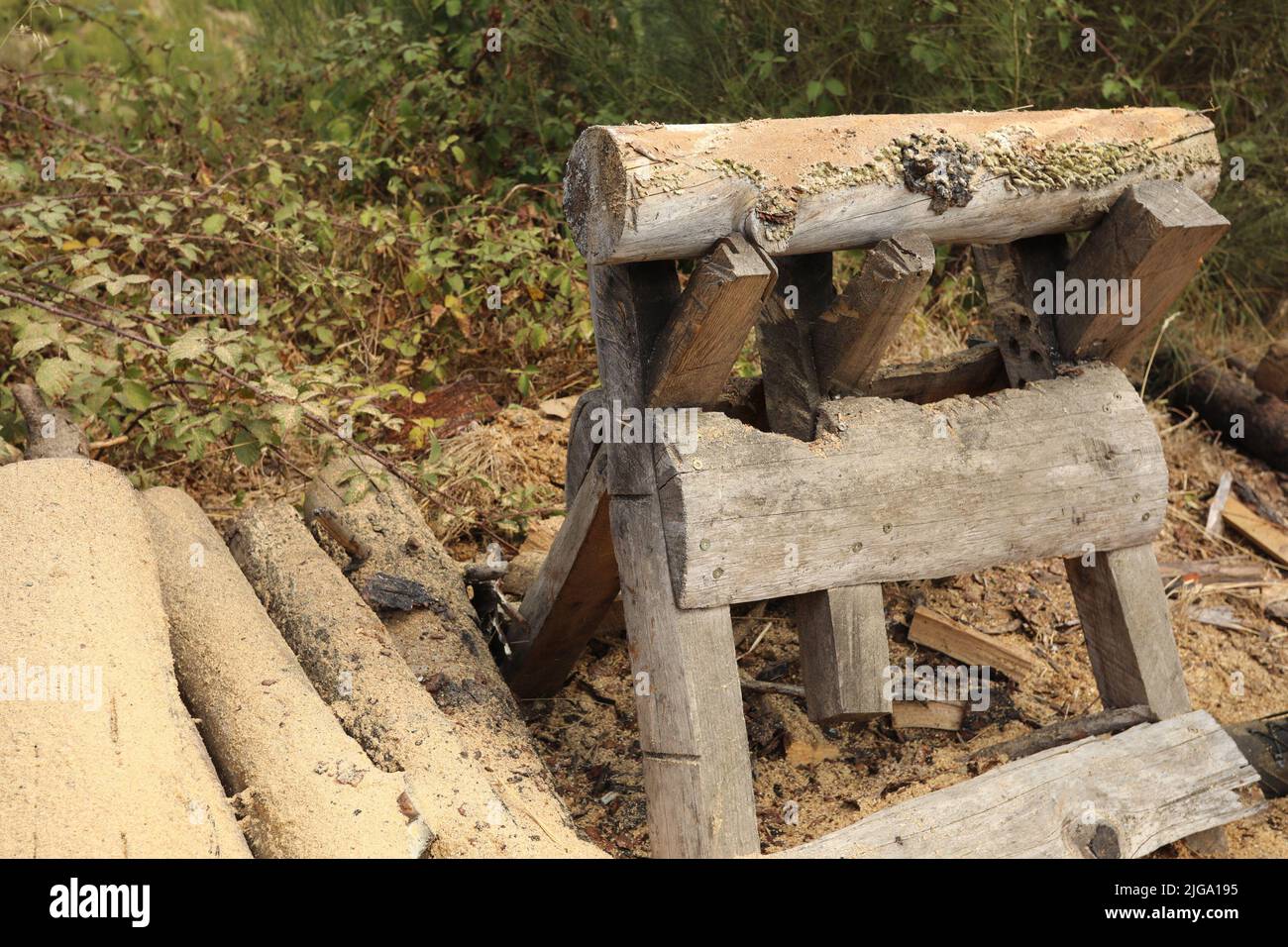 Wood structure as support Stock Photo - Alamy