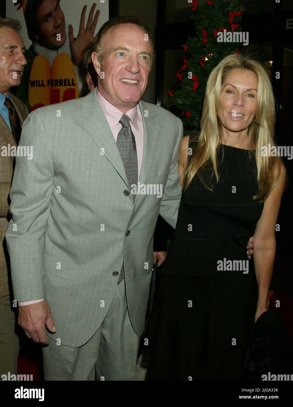 James Caan and wife Linda Stokes attend the world premiere of "Elf" at ...