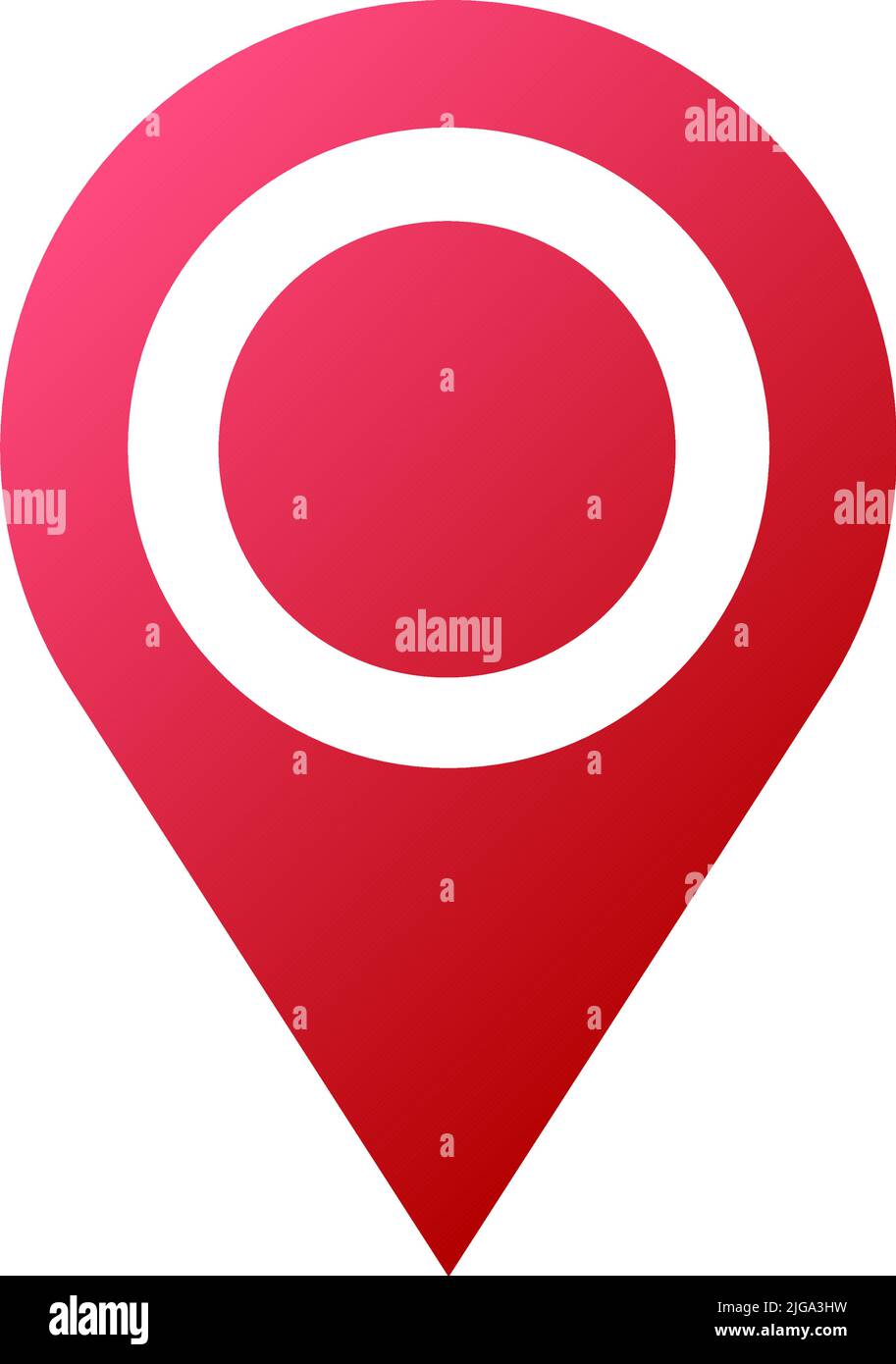 Map marker, map pin location, address icon vector illustration. Stock ...