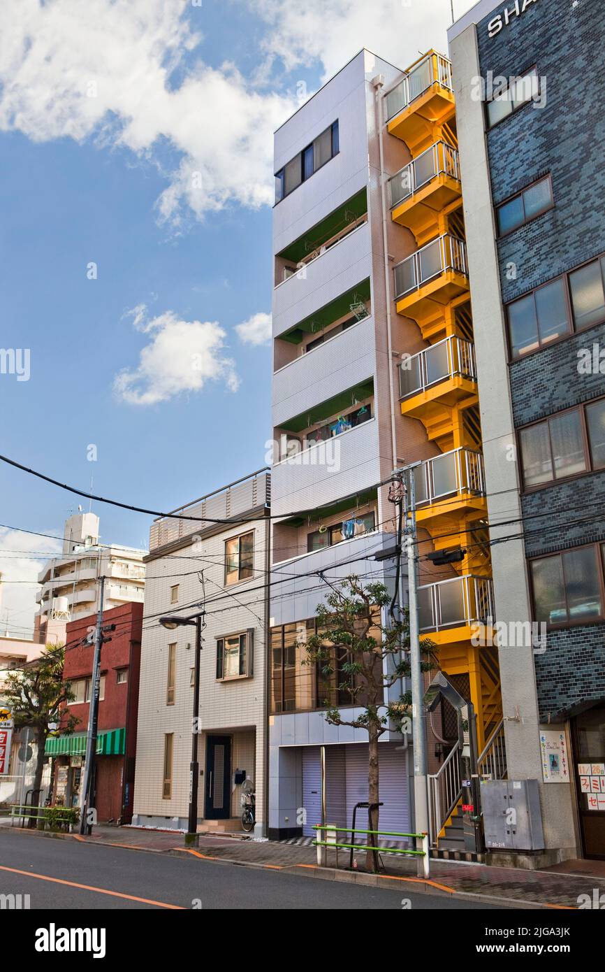 Contemporary architecture condo building Tokyo Japan 2 Stock Photo - Alamy