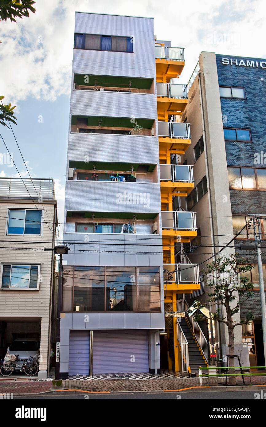 Contemporary architecture condo building Tokyo Japan Stock Photo - Alamy