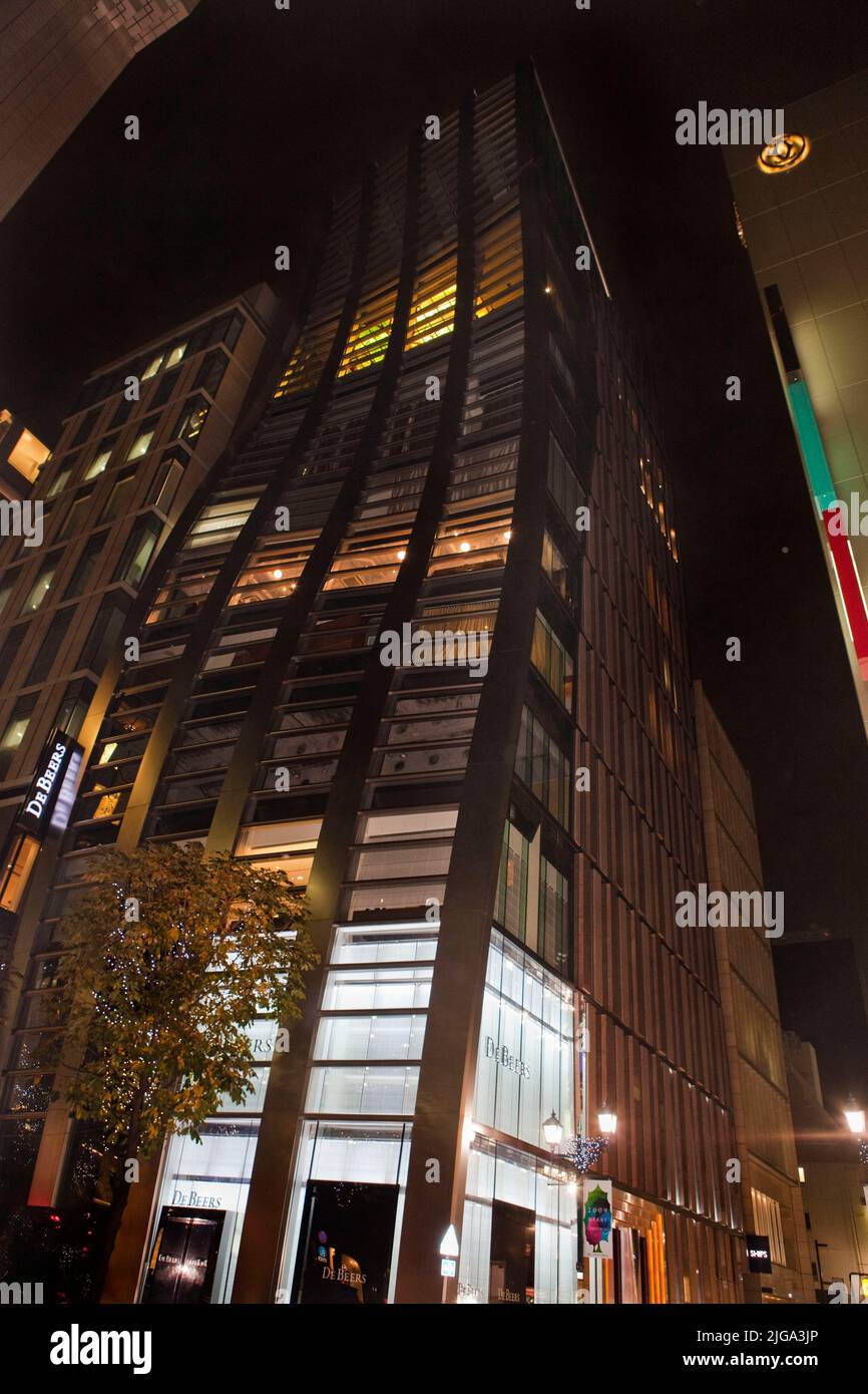 Contemporary architecture Ginza Tokyo Japan Stock Photo - Alamy