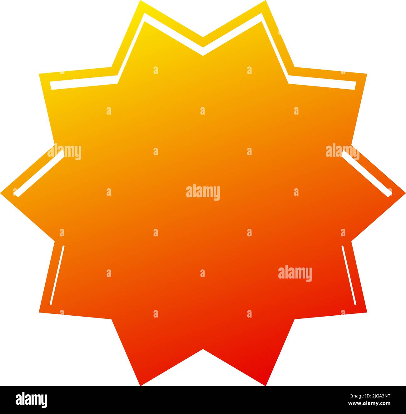 Badge, seal, token colorful button with highlight and empty space ...