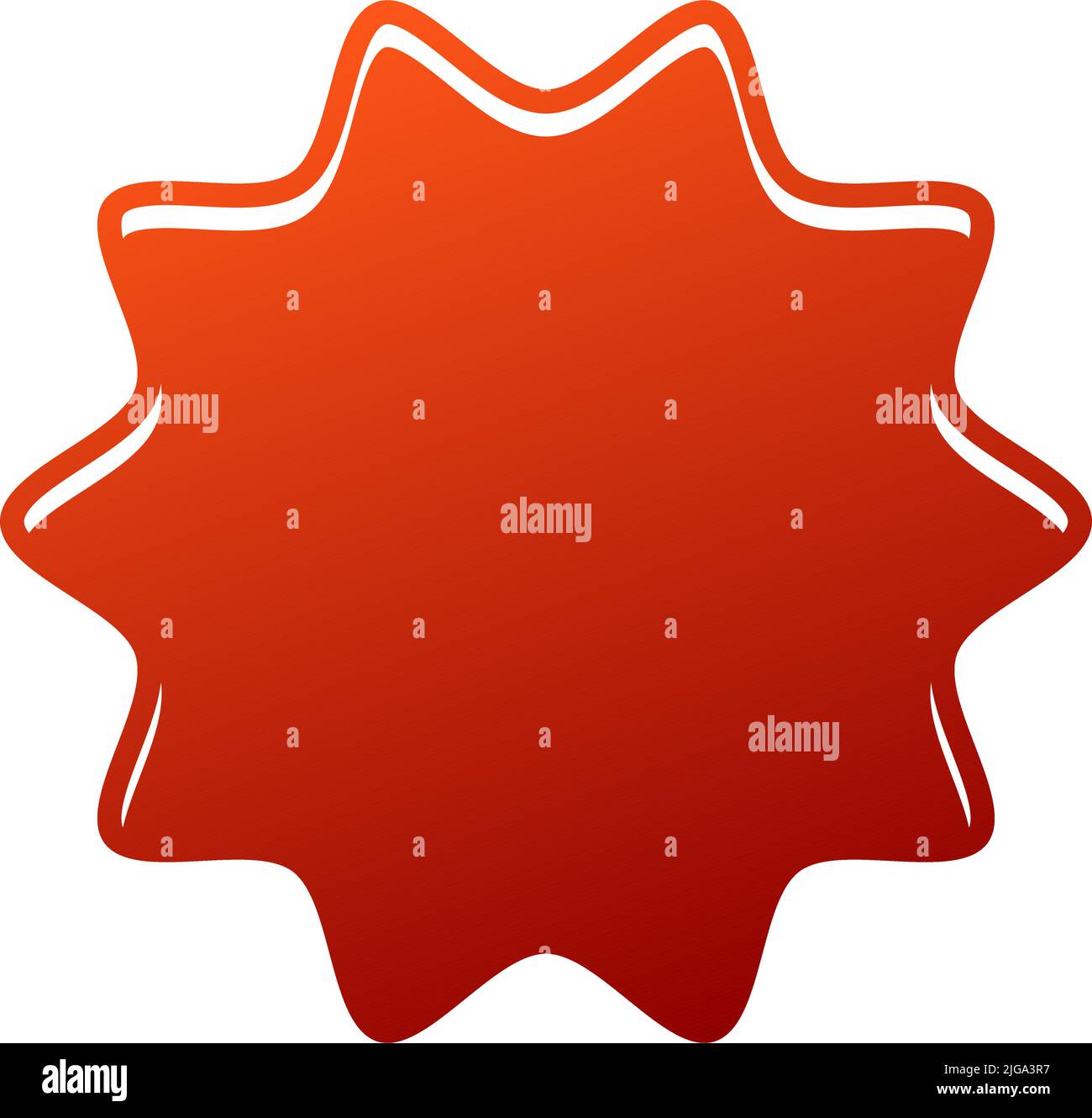 Badge, seal, token colorful button with highlight and empty space ...