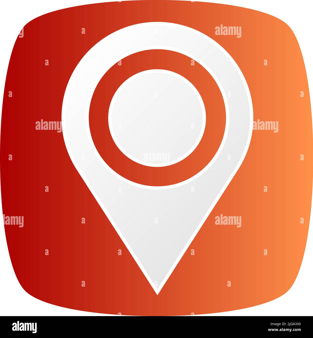 Map marker, map pin location, address icon vector illustration. Stock ...