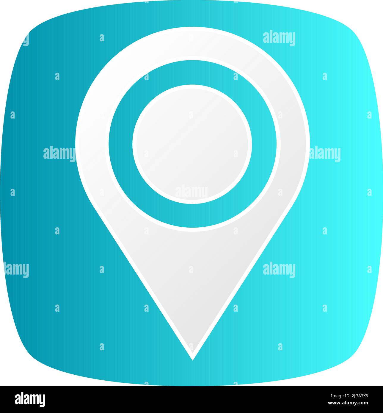 Map marker, map pin location, address icon vector illustration. Stock ...