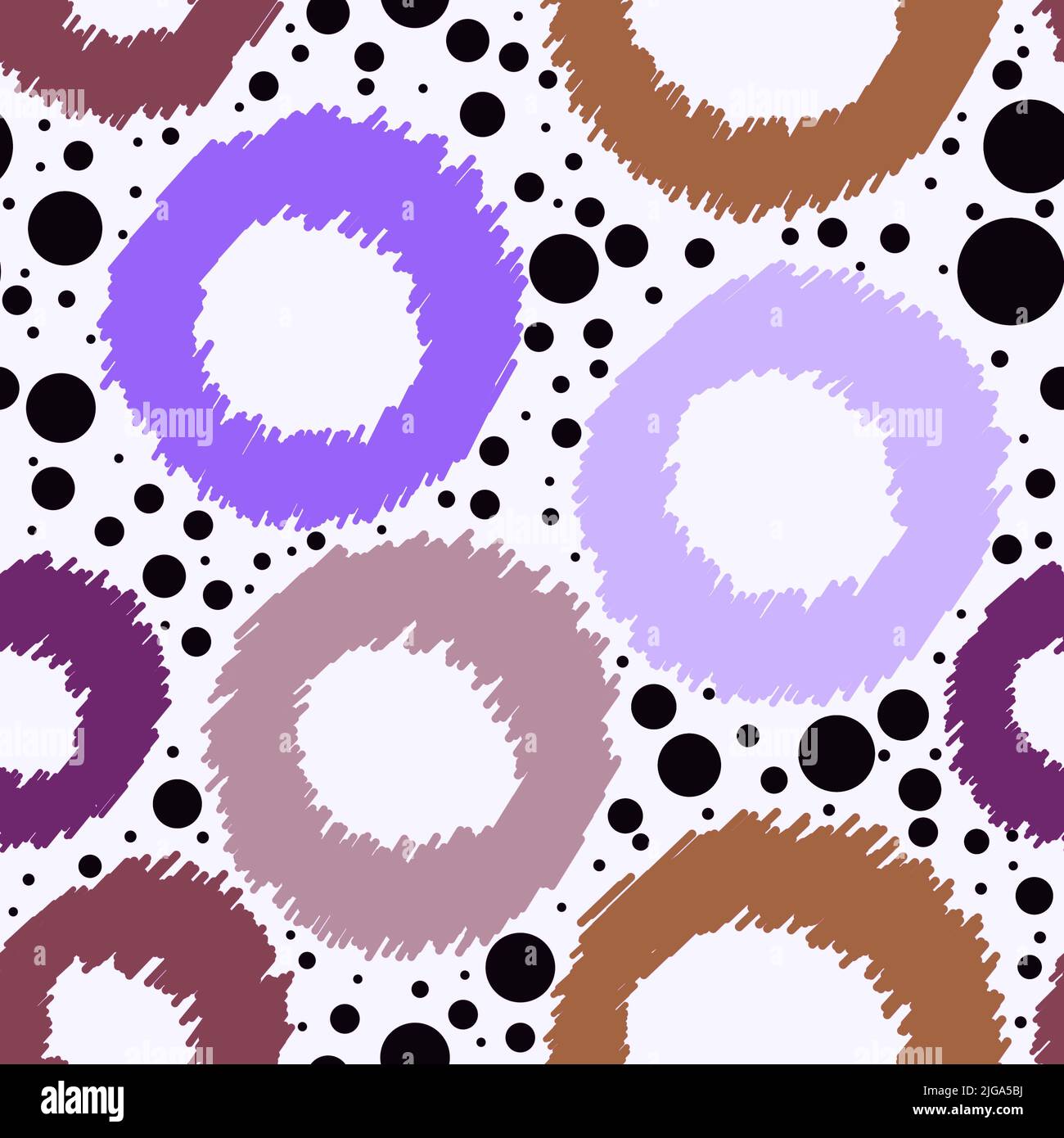 Abstract geometric circle seamless pattern for kids and linens and ...