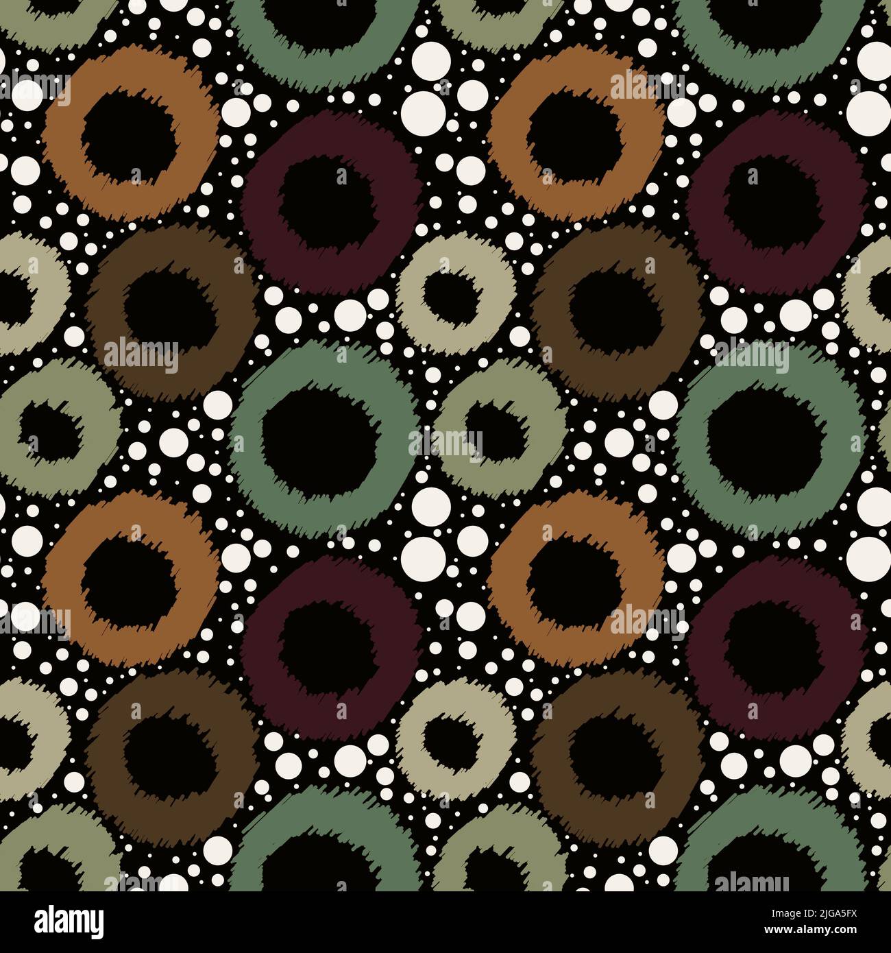 Abstract geometric circle seamless pattern for kids and linens and ...