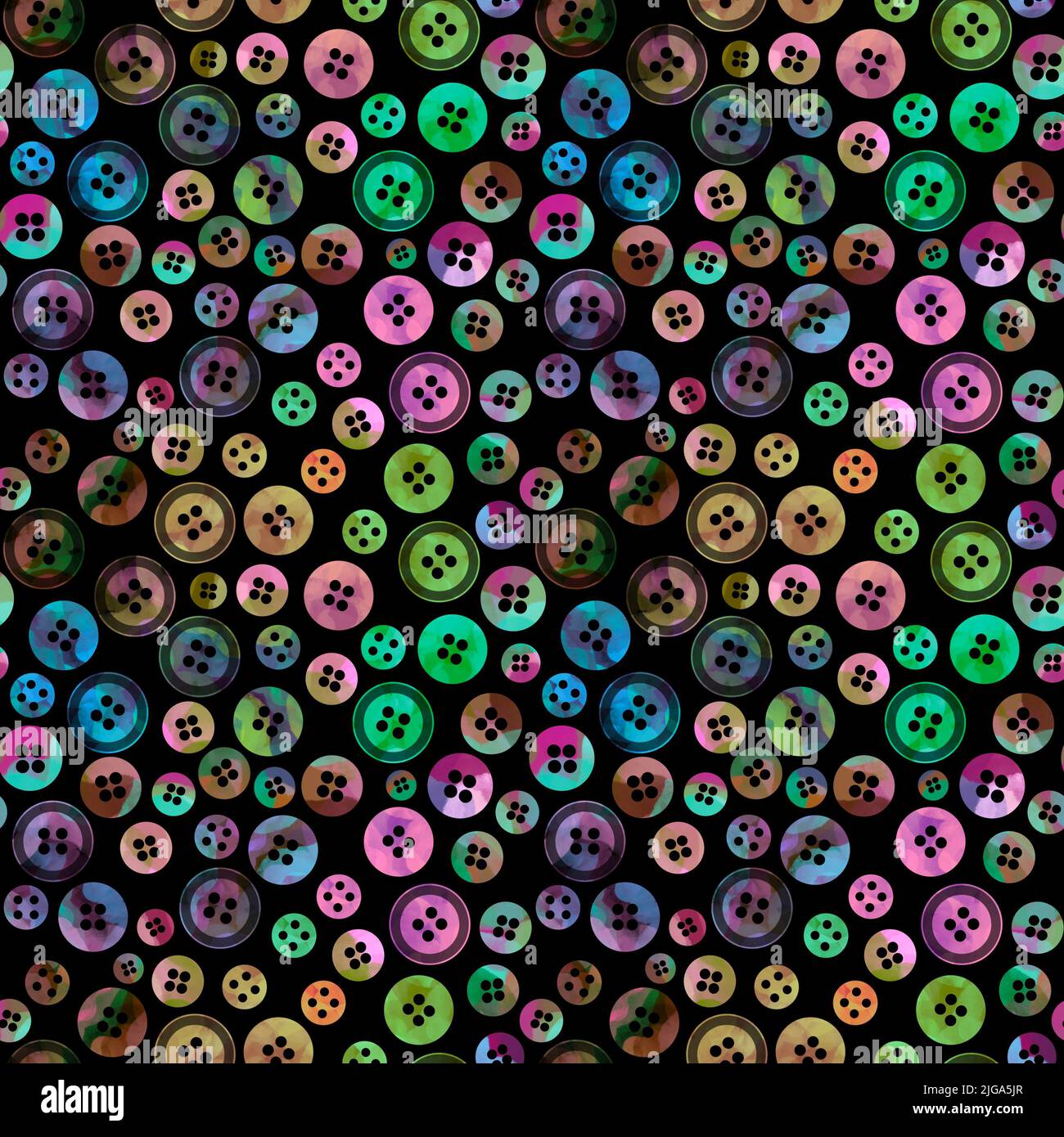 Hobbies seamless plastic buttons pattern for fabrics and wrapping paper ...