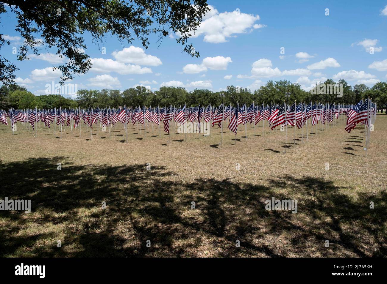 July 8, 2022: Field of Honor display with one thousand United States ...