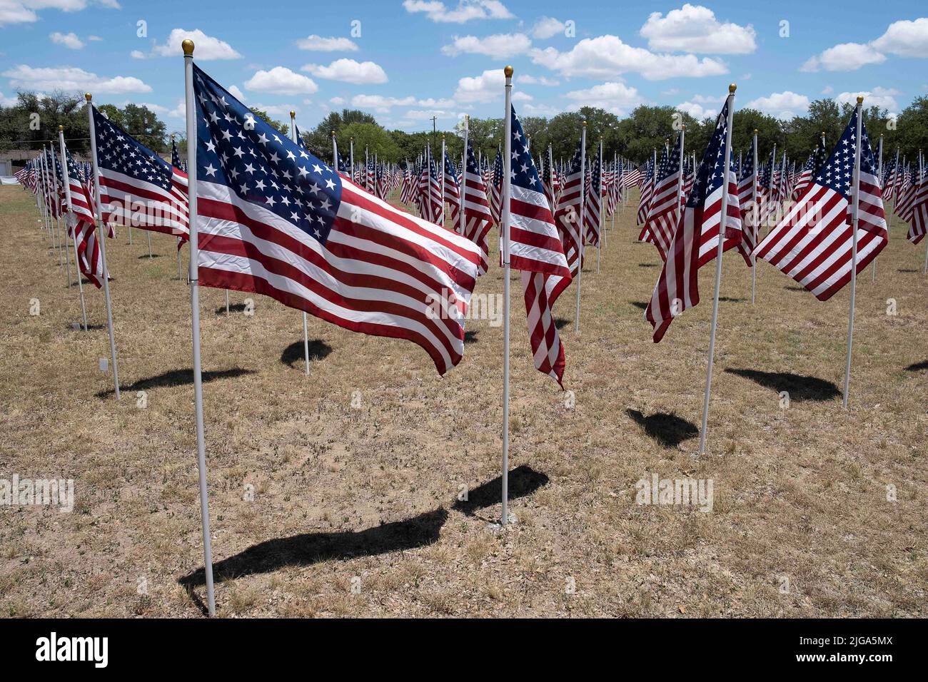 July 8, 2022: Field of Honor display with one thousand United States ...