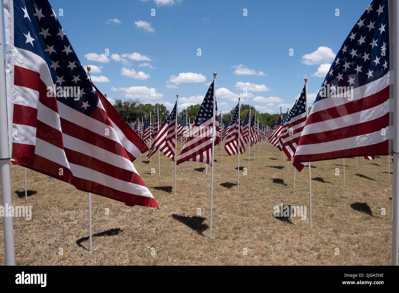July 8, 2022: Field of Honor display with one thousand United States ...