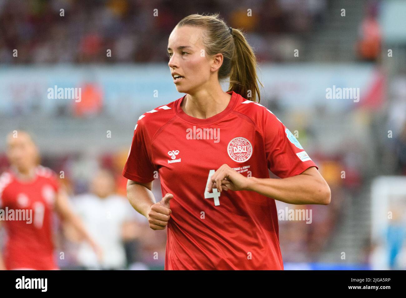 July 8, 2022: Rikke Sevecke (4 Denmark) during the UEFA Womens Euro ...