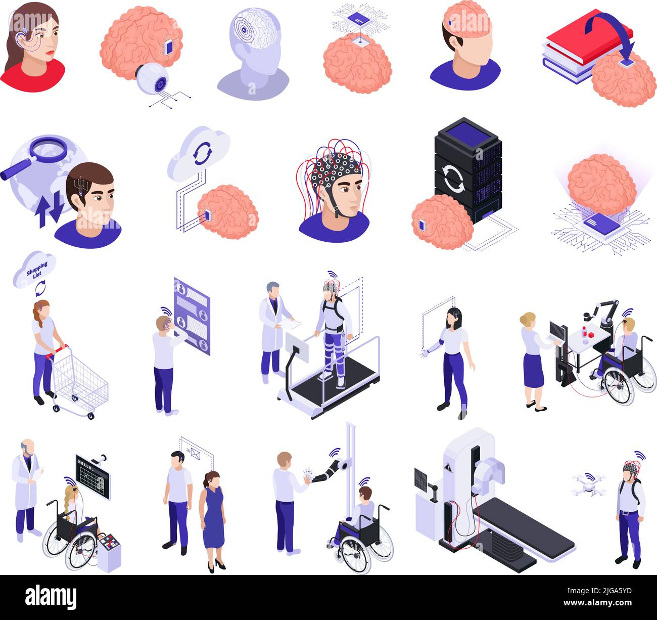 Brain pathologies diagnose neural implants model treatment innovative ...