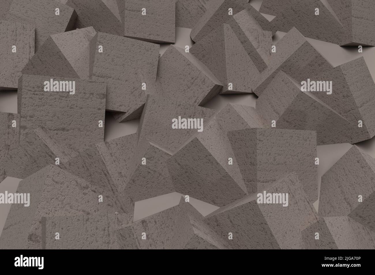 Wallpaper. Gray abstract polyhedra. 3d texture. Background Stock Photo ...